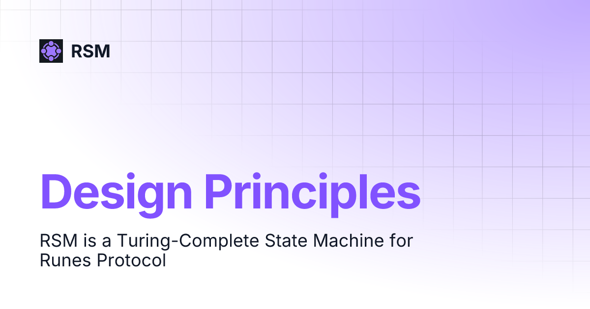 Design Principles | RSM